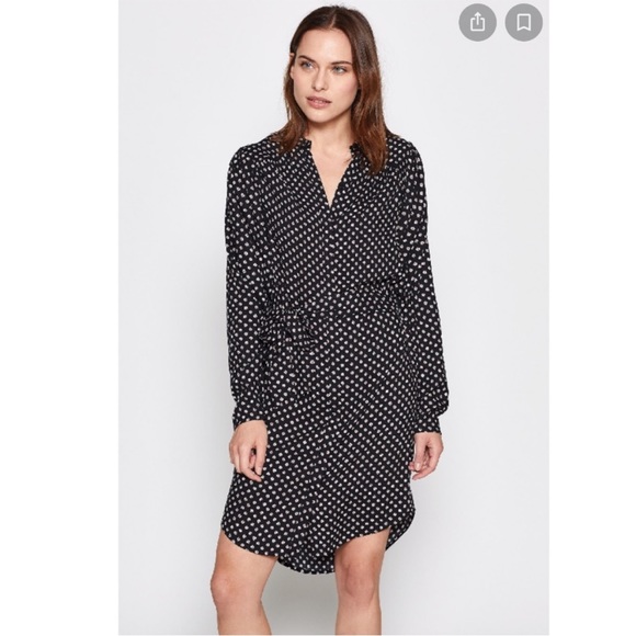 Joie | Dresses | Nwt Joie Myune Shirtdress In Caviar | Poshmark